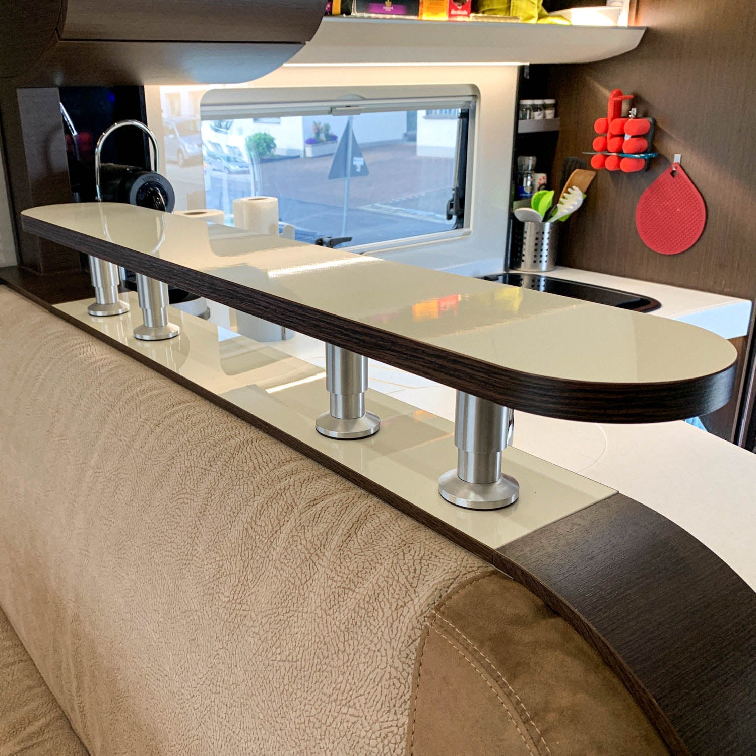 Tablette de rangement pour modèles Concorde avec dînette ronde